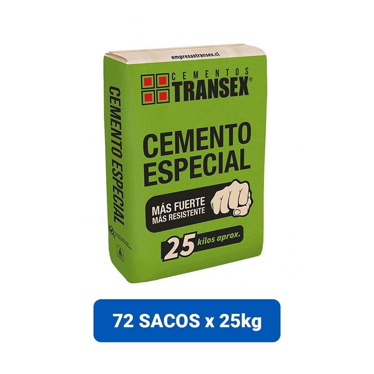 Pack 72 Cementos Transex Especial 25kg Prodalam