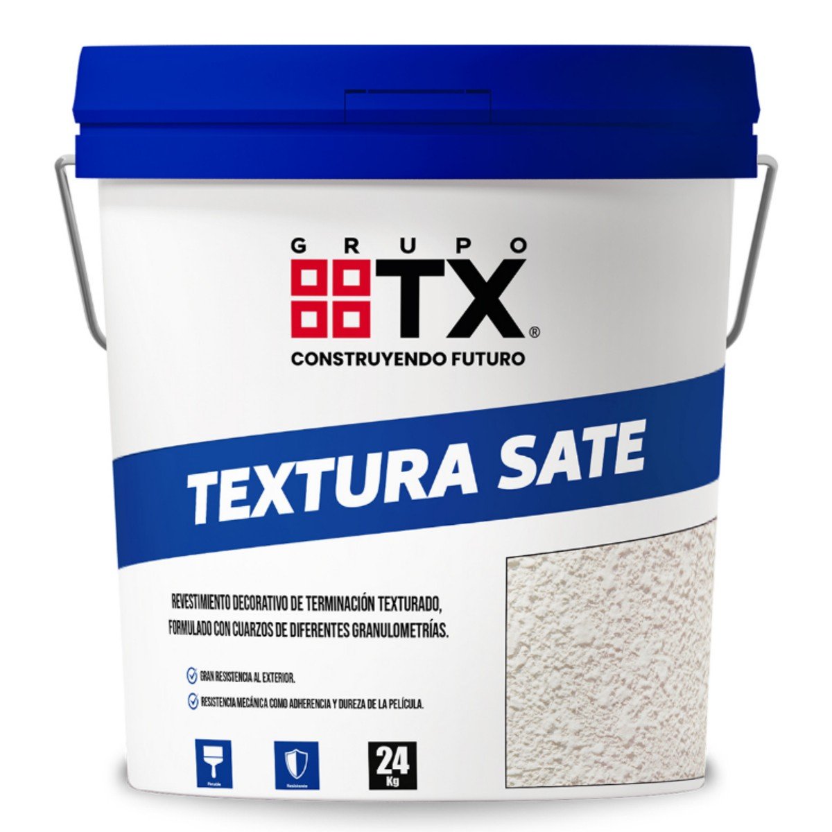 Revestimiento Decorativo Textura Color Finish SATE Grano Fino de 24kg ...