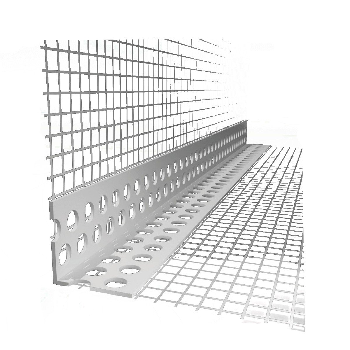 Pack 100 Perfiles Esquineros con Malla PVC SATE de 2,50m - Prodalam