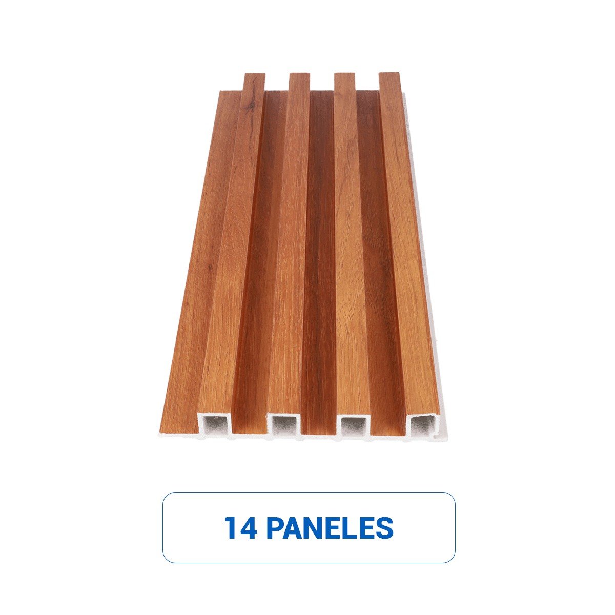 Pack 14 Paneles de Revestimiento Entablillado Wall Panel-WPC de 24mm ...