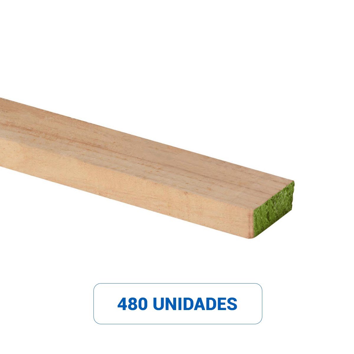 Pack 480 Piezas Madera Pino Dimensionado Seco de 1x2" de 3,20m - Prodalam