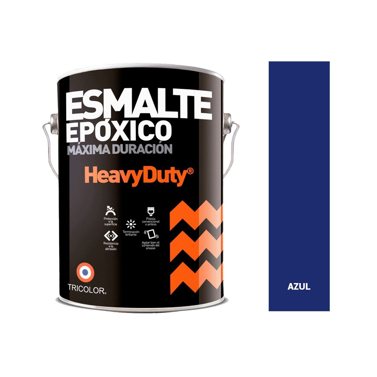 Juego (A+B) Esmalte Epóxico HeavyDuty® de 1 Galón Azul RAL 5005 - Prodalam