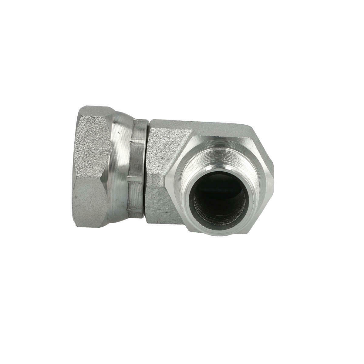 Adaptador Hidráulico Codo 90° Hembra NPSM Giratorio 12 X Macho NPT 16 - Prodalam