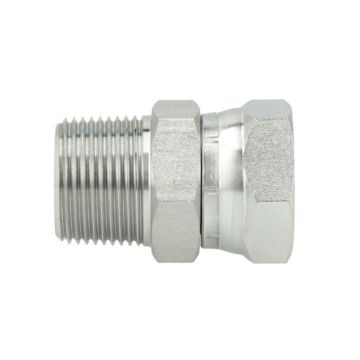 Adaptador Hidráulico Recto Hembra NPSM Giratorio 12 X Macho NPT 16 - Prodalam