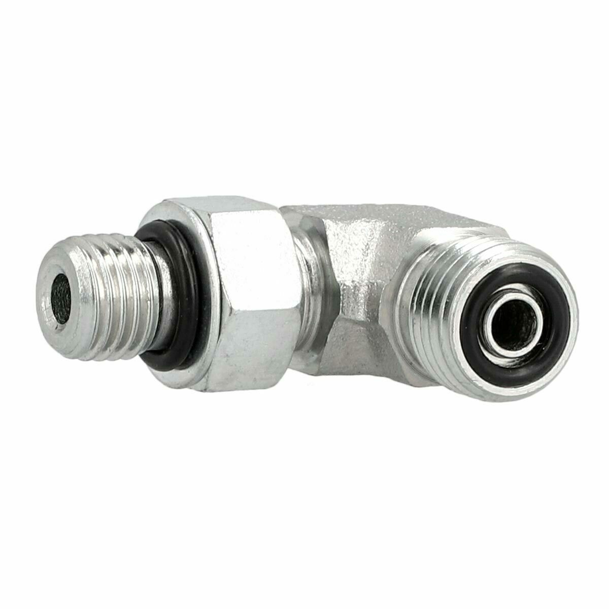 Adaptador Hidráulico Codo 90° Macho SAE O'ring 8 X Macho ORFS 8 - Prodalam