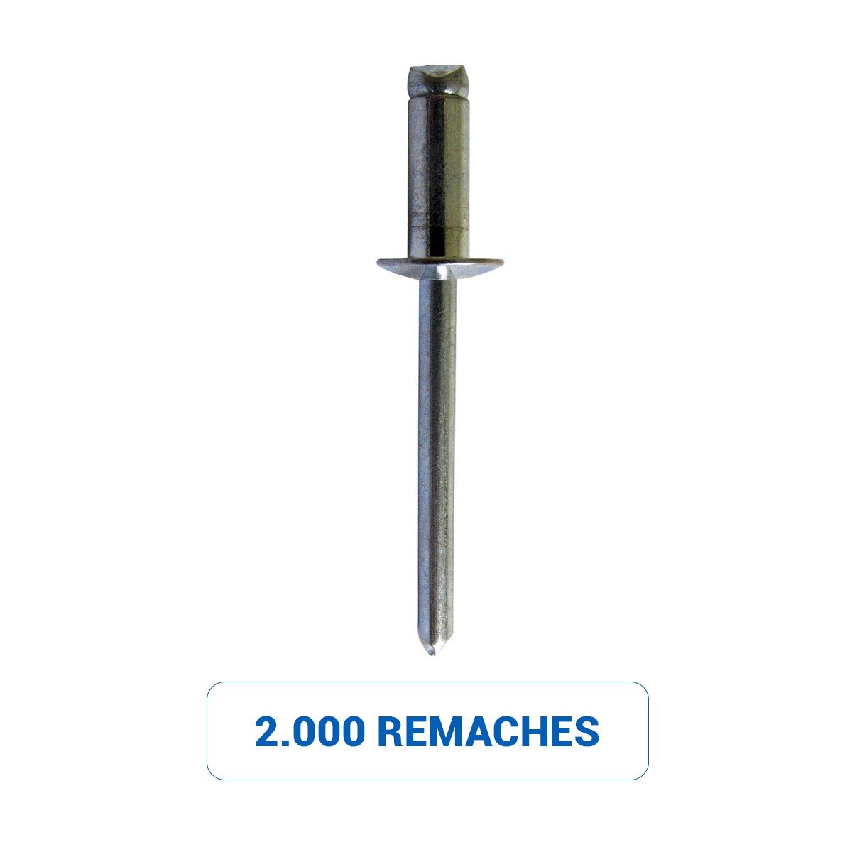 Remache Pop Aluminio Diámetro 3/16" (4,76mm) x 22mm largo en 4 cajas de ...