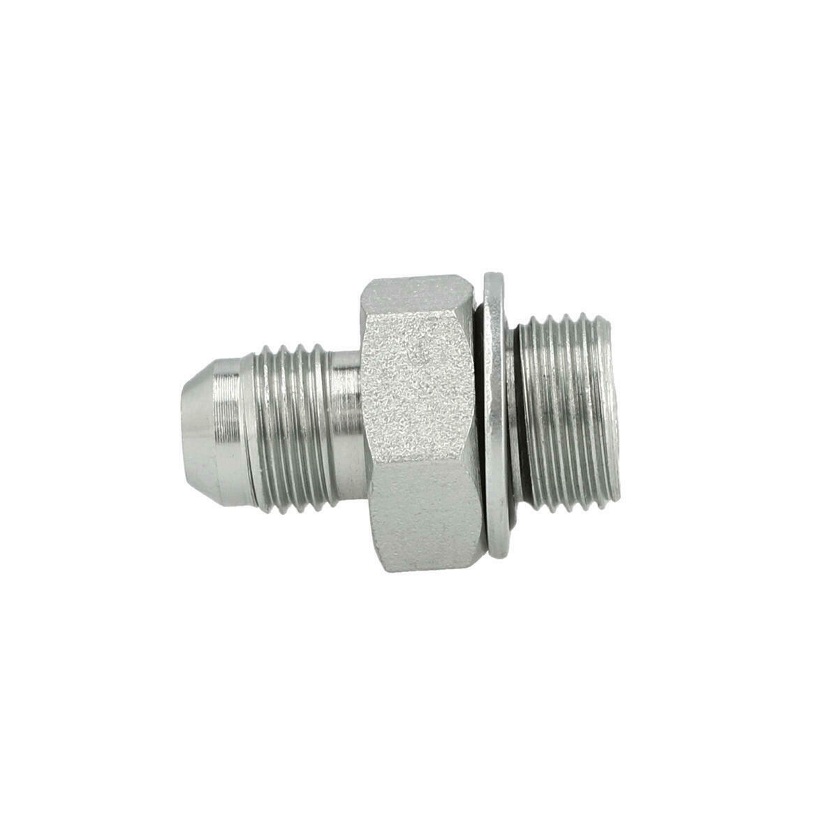 Adaptador Hidráulico Recto Macho BSPP 4 X Macho JIC 6 - Prodalam