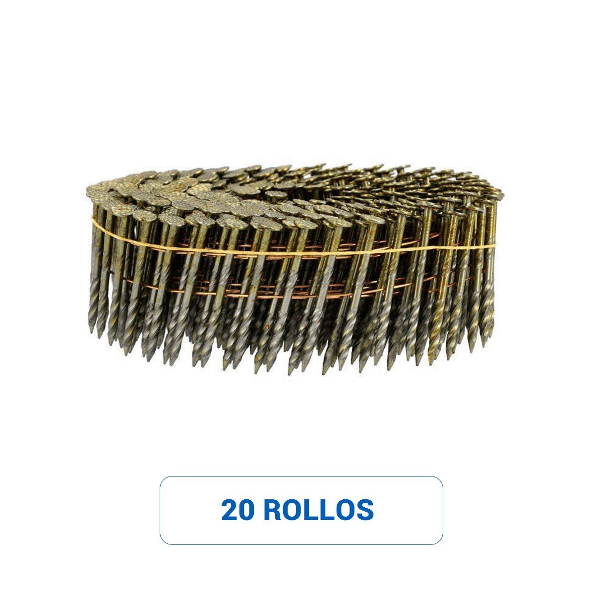 20 Rollos de 200 Clavos Helicoidal Profix de 3,1mm x 100mm - Prodalam