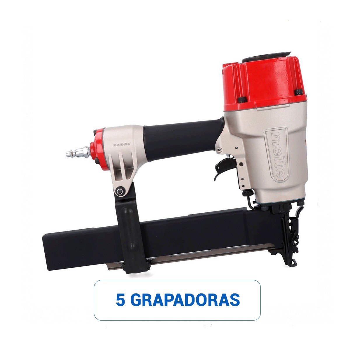 Pack 5 Grapadoras Neumática Meite MT-N851-H para Grapas de 25-50mm ...