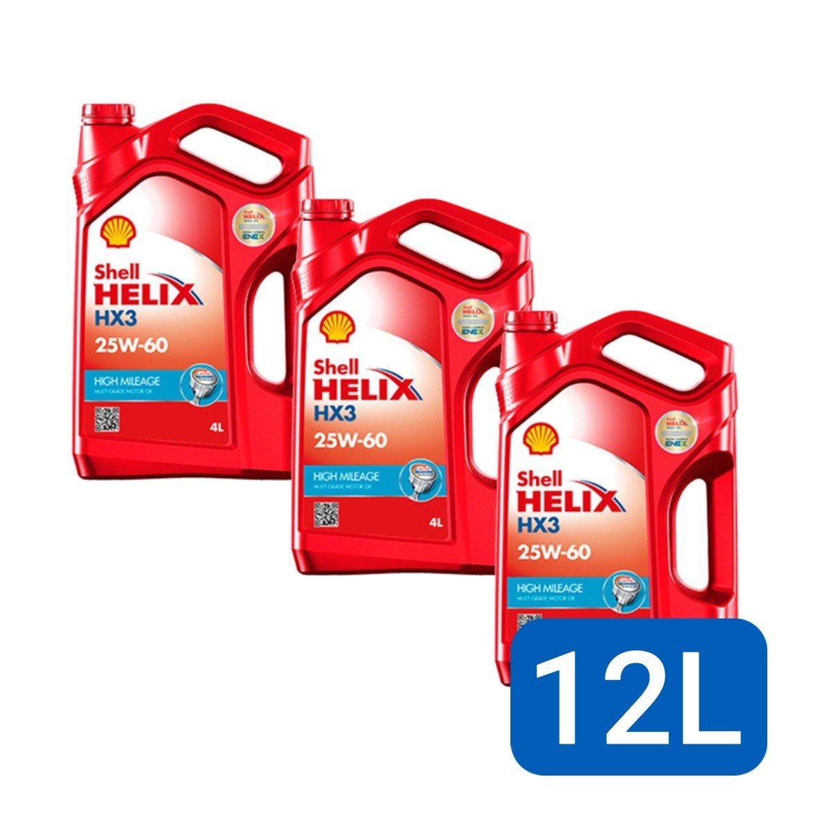 Pack de 3un de 4L Aceite Lubricante para Motores de Alto Kilometraje ...