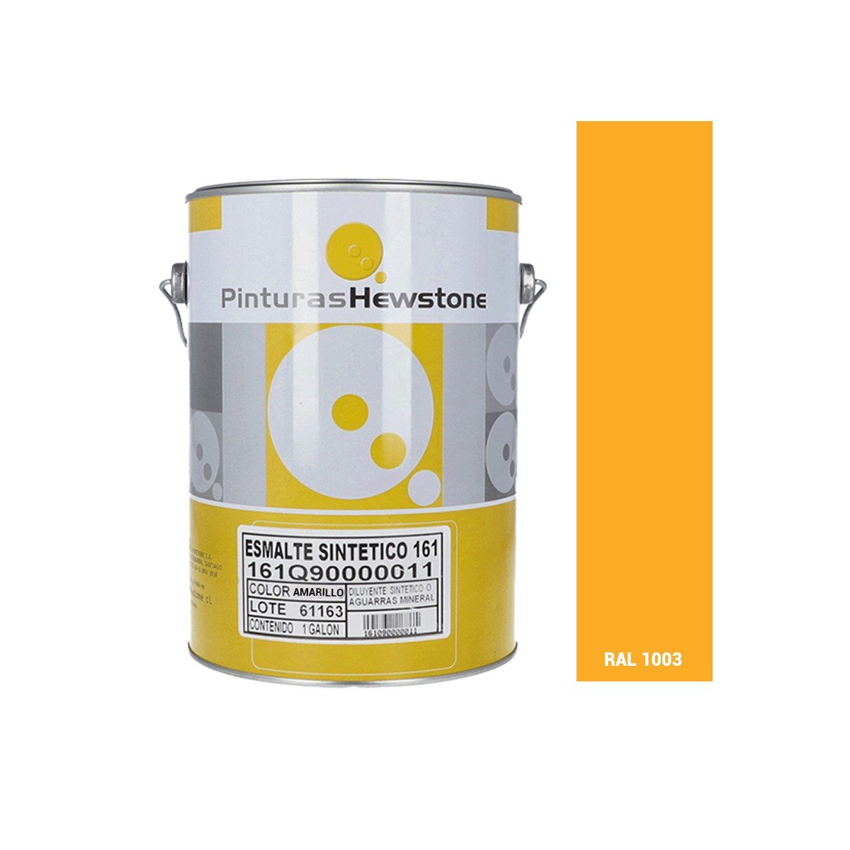Esmalte Sintético Alquídico 161 de 1 Galón Amarillo Señales RAL 1003 ...