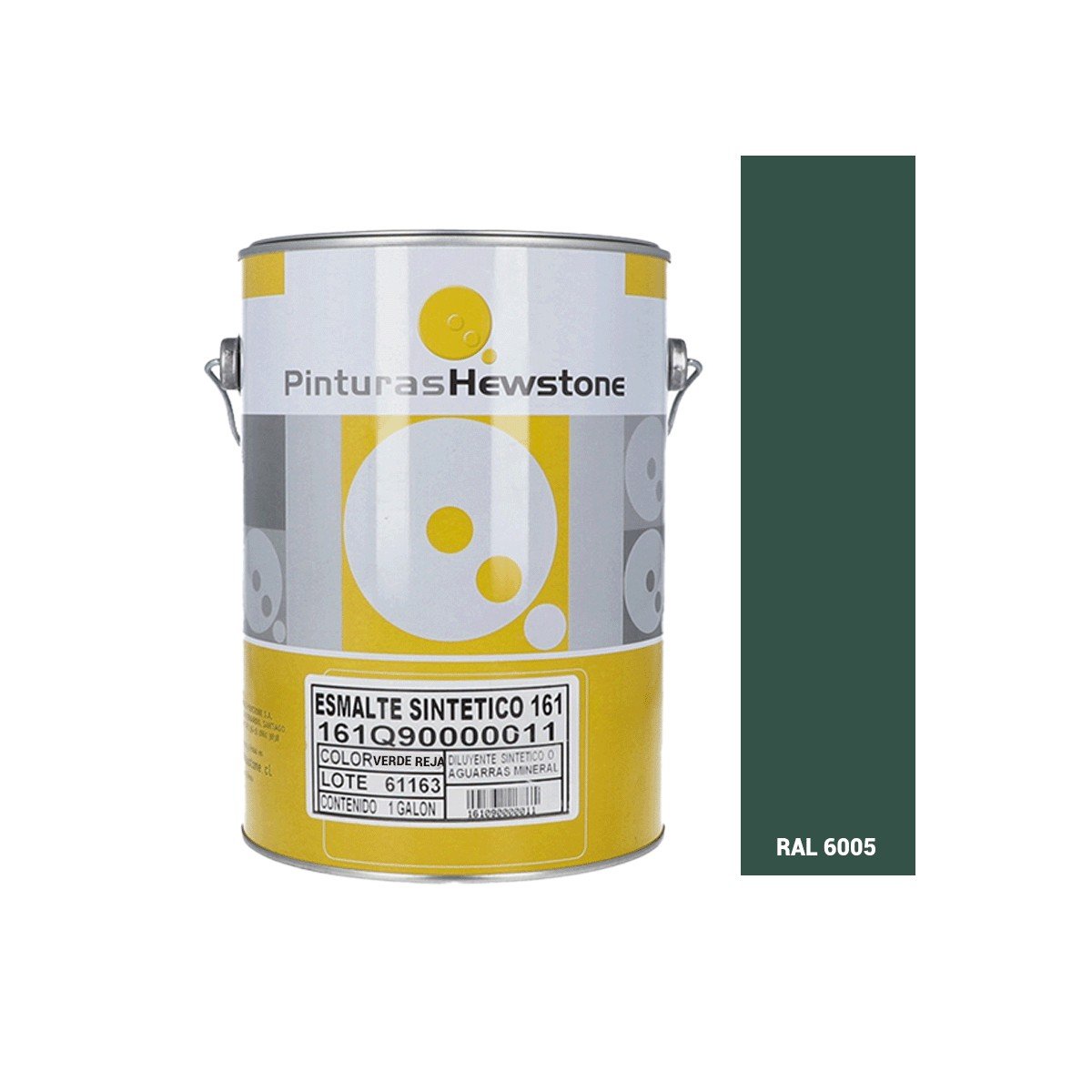 Esmalte Sintético Alquídico 161 de 1 Galón Verde Musgo RAL 6005 - Prodalam