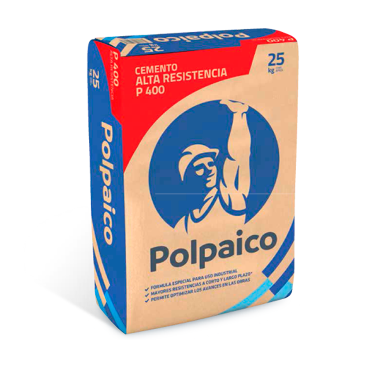 Cemento Polpaico Alta Resistencia Portland Puzolánico 25kg - Prodalam