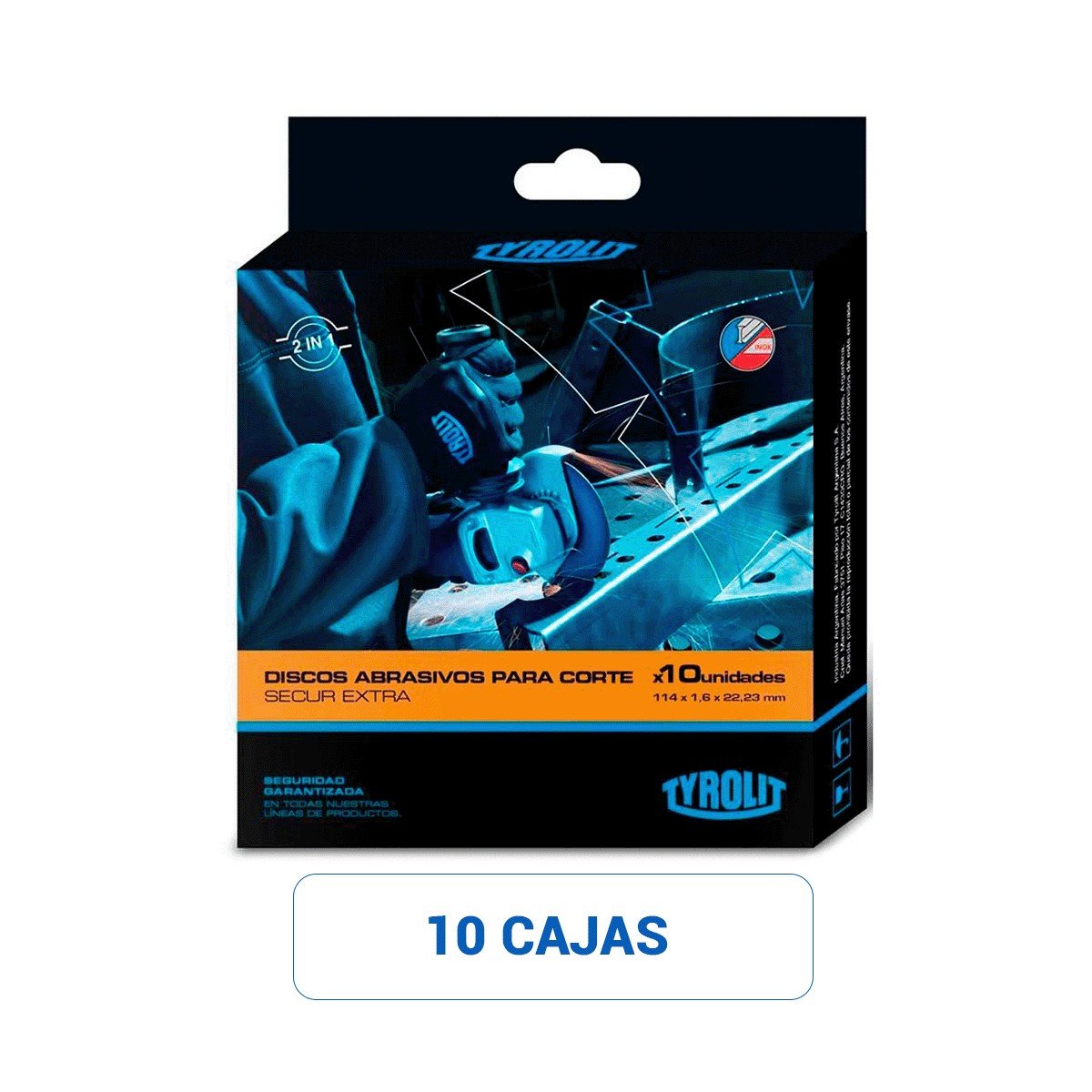 Pack 10 Display de 10 Unidades Disco de Corte Secure Extra Ø4 1/2" x ...