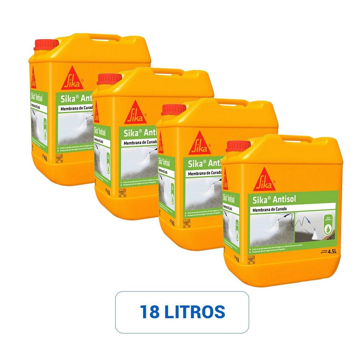 Pack 4 Agentes de Curado Sika® Antisol® de 4,50L - Prodalam