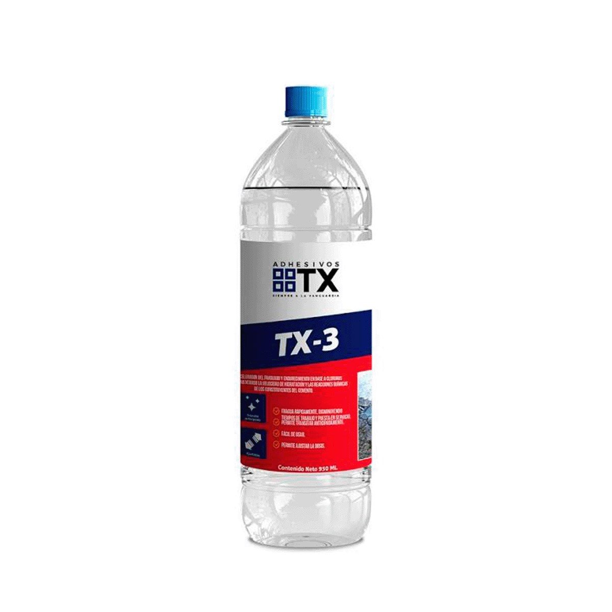 Aditivo Acelerante de Fraguado TX-3 de 950ml - Prodalam
