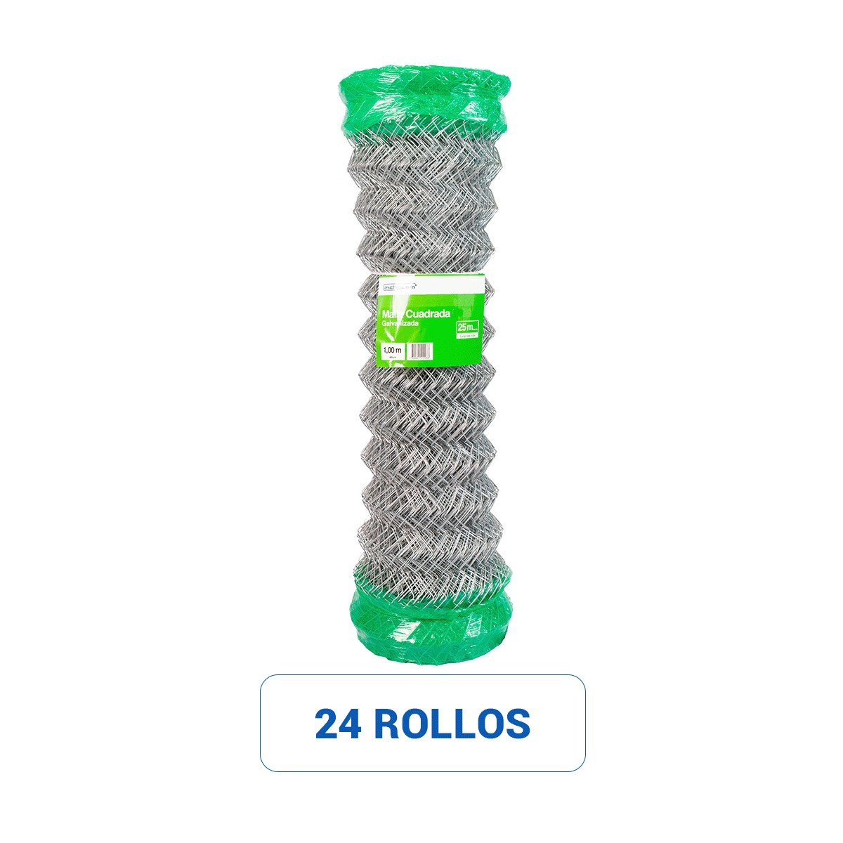 Pack de 24 Mallas Cuadradas Galvanizadas Inchalam 5012 Alambre Calibre ...