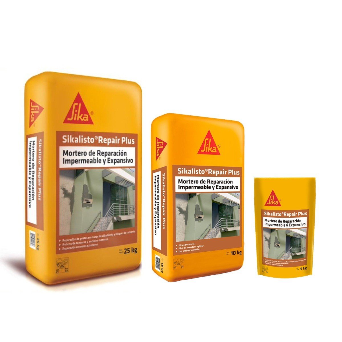 Morteros Reparación Impermeables y Expansivos Sikalisto® Repair Plus ...