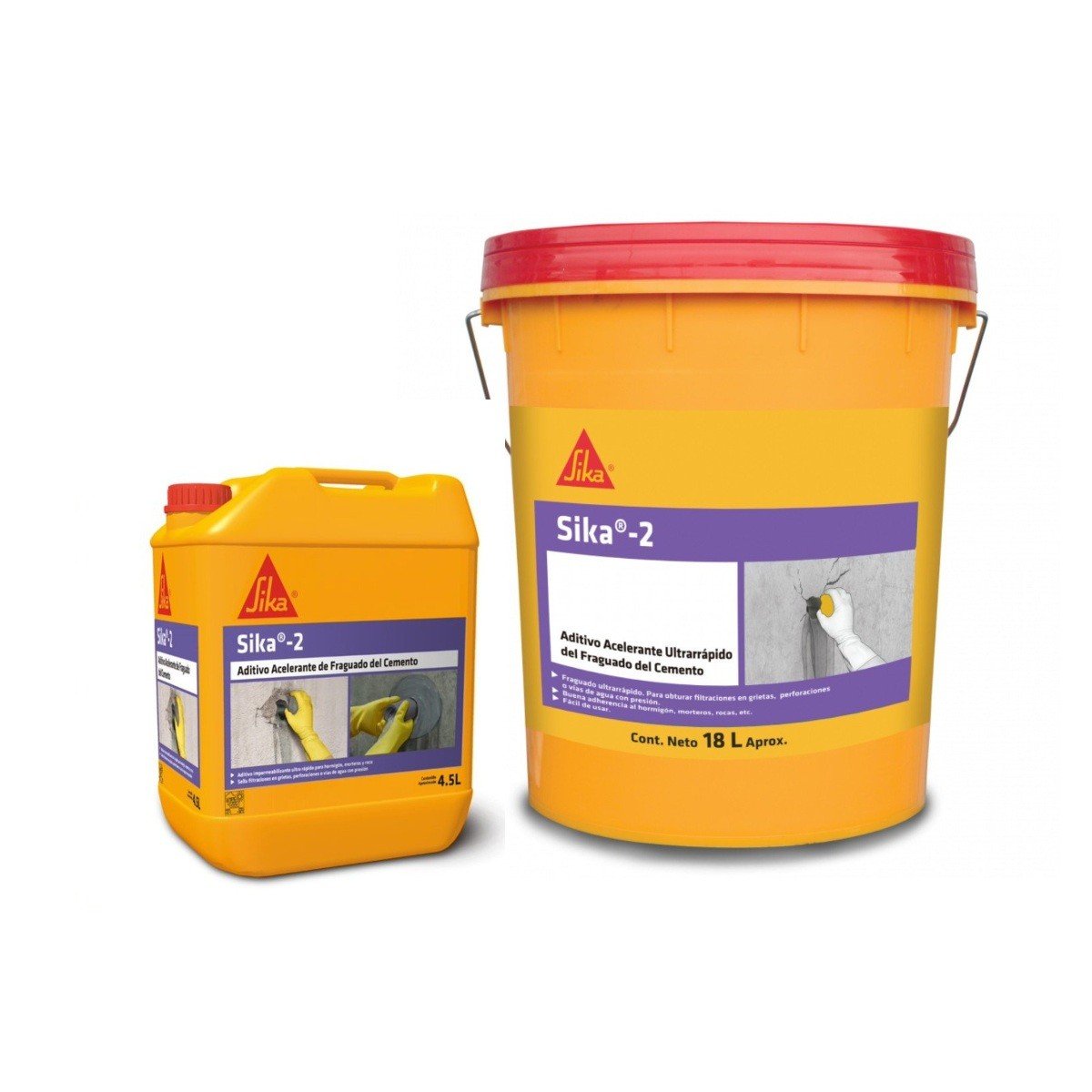 Aditivos Aceleradores Ultra Rápido Fraguado del Cemento Sika®-2 - Prodalam