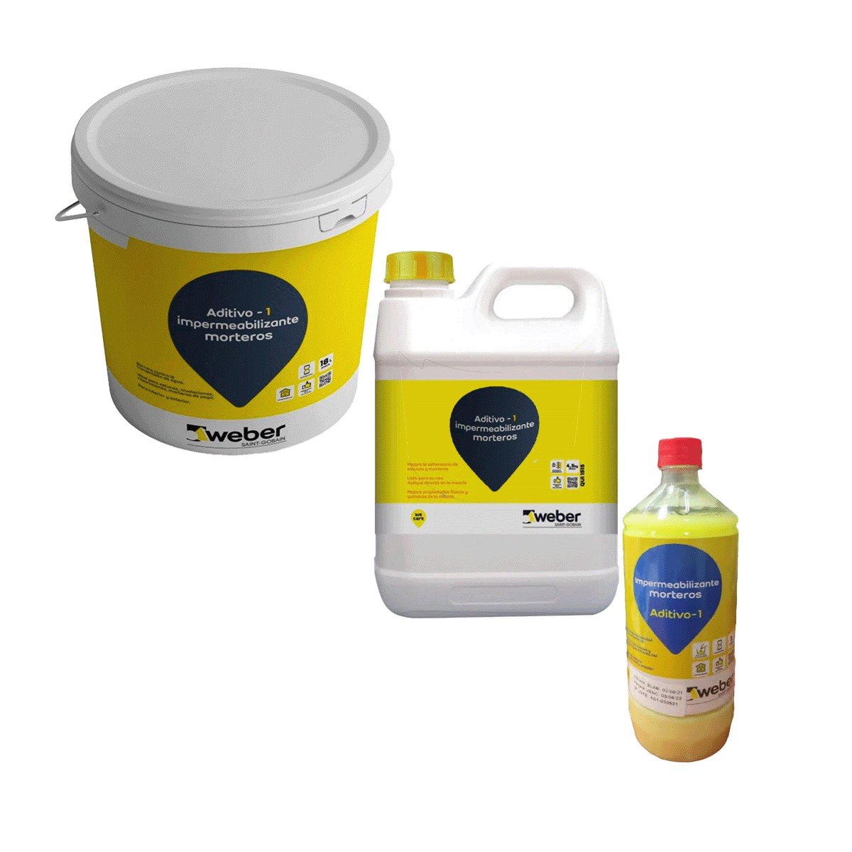 Impermeabilizantes Morteros Aditivo-1 Weber - Prodalam