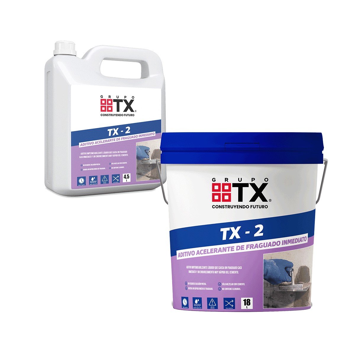 Aditivos Acelerantes de Fraguado Inmediato TX-2 - Prodalam